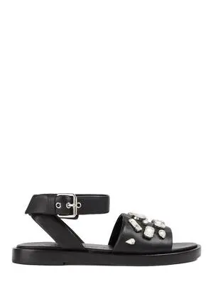 3.1 Phillip Lim Nadine Crystal-embellished Leather Sandals - Black