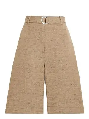 3.1 Phillip Lim Belted Tweed Shorts - Sand
