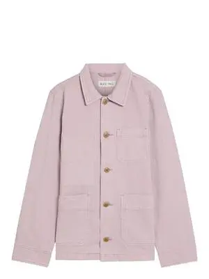 ALEX MILL Britt Herringbone Cotton Jacket - Lilac