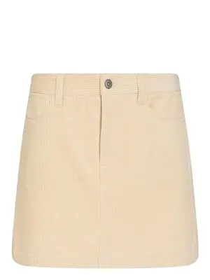 ALEX MILL Camden Cotton-corduroy Mini Skirt - Beige