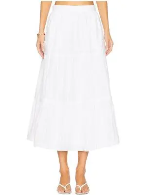 LA LIGNE Tiered Skirt - Ivory