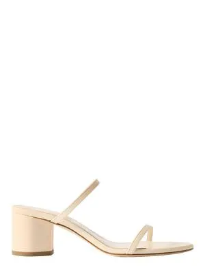 AeydĒ Annika Leather Mules - Neutrals