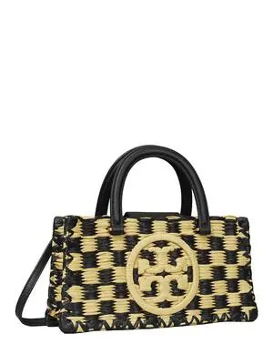 Tory Burch Ella Hand-crocheted East-west Tote - Black/natural