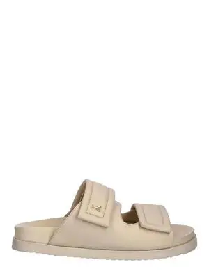 Patrizia Pepe Double-strap Slide Sandals - Neutrals