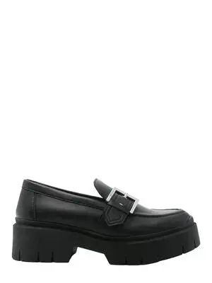Hugo Buckle-detail Loafers - Black