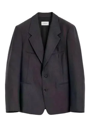 LEMAIRE Mélange-twill Single-breasted Blazer - Grey