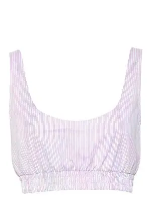 MODES Striped Crop Top - Pink