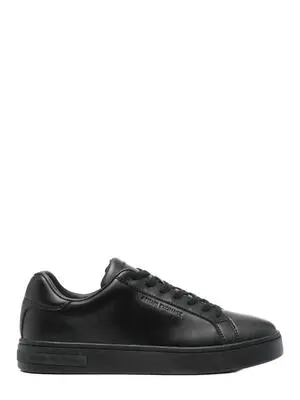 Armani Exchange Leather Sneakers - Black