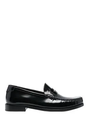 Saint Laurent Le Loafer Penny Slippers - Black
