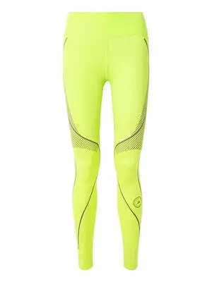 Adidas By Stella McCartney Truepace Cold.rdy Recycled-stretch Leggings - Green