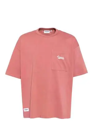 CHOCOOLATE Logo-embroidered T-shirt - Pink