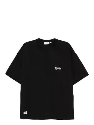 CHOCOOLATE Logo-embroidered T-shirt - Black