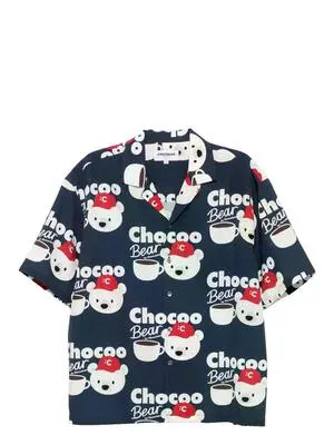 CHOCOOLATE Graphic-print Shirt - Blue