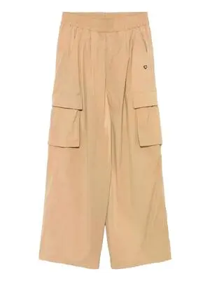 CHOCOOLATE Wide-leg Cargo Pants - Neutrals