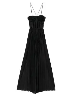 PINKO PINKO Bustier Pleated Maxi Dress