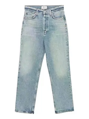 AGOLDE 90's Pinch Waist Crop Jeans - Blue