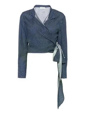 MAZZARELLI Polka-dot Shirt - Blue