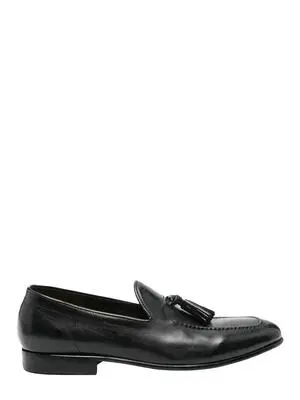 GREEN GEORGE Leather Loafers - Black
