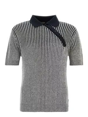 Fendi Striped Polo Shirt - Blue