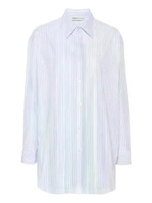 MODES Striped Cotton Shirt - Blue
