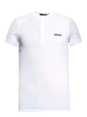 Versace Embroidered Logo Undershirt - White