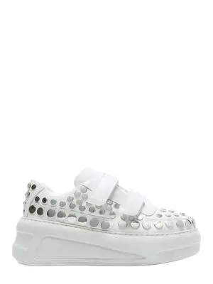 Acne Studios Touch-strap Platform Sneakers - White