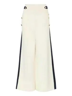 TEMPERLEY LONDON Rivera Wide Leg Trousers - Neutrals