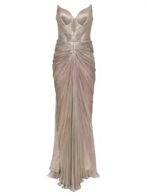 IRIS SERBAN Jolie Maxi Dress - Neutrals