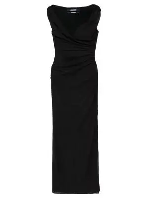 Jacquemus La Robe Rita Longue Gown - Black