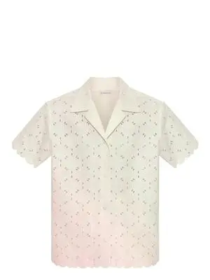 Moncler Broderie-anglaise Shirt - White