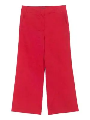 Theory Pressed-crease Trousers - Red