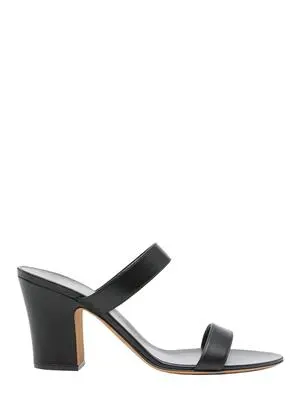 THE ROW 75mm Awar Leather Sandals - Black