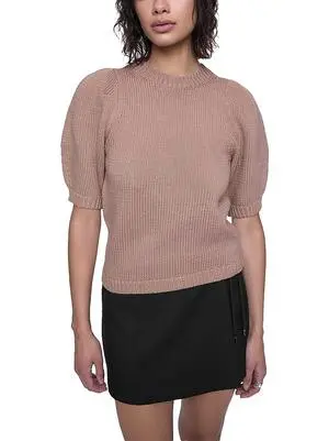 Rebecca Minkoff Celeste Short Sleeve Sweater - Pink