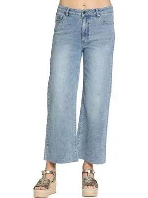APNY Crop Wide Leg Jeans - Light Indigo