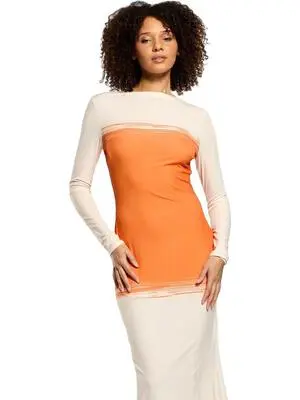 DASKA Mia Maxi Dress - Orange