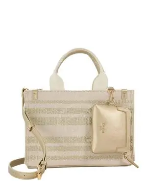Dune London Dinkideltra Canvas Top Handle Bag - Gold