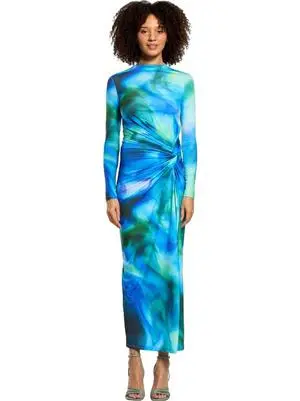 DASKA Daska Athena Printed Maxi Dress Abstract Print