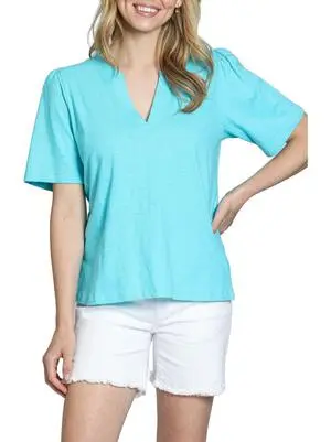 APNY Split Neck T-shirt - Capri