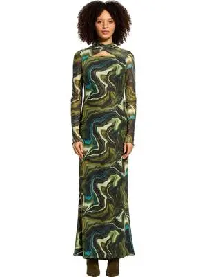 DASKA Nasira Maxi Dress - Abstract Print
