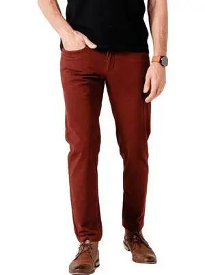 DAPPER BOI Slim Chino Pants - Burgundy