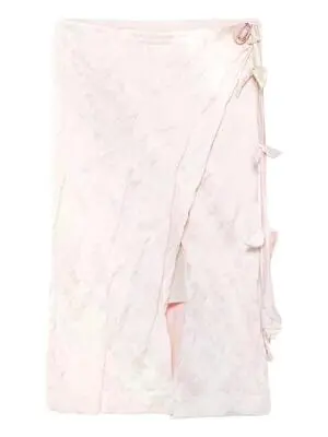BLUMARINE Blumarine Crinkled Wrapped Midi Skirt