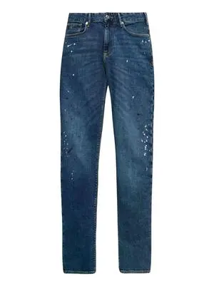 EMPORIO ARMANI Emporio Armani Paint Splatter-Print Jeans