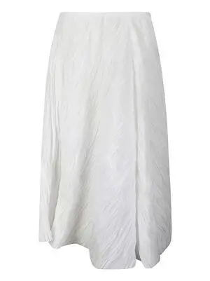 STEFANO MORTARI Pleated Skirt - White