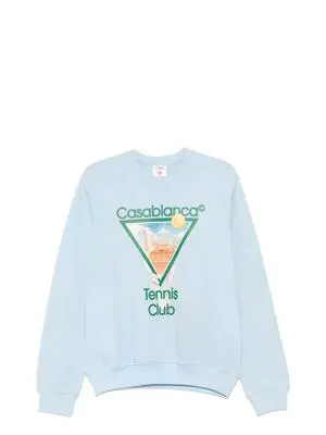 Casablanca Metaphysical Tennis Icon Sweatshirt - Blue