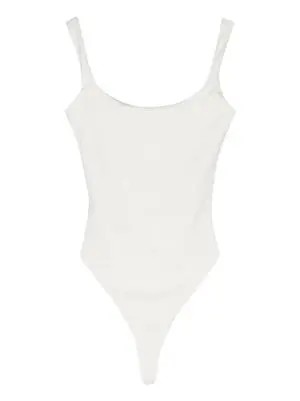 ENTIRE STUDIOS Square Neck Bodysuit - White