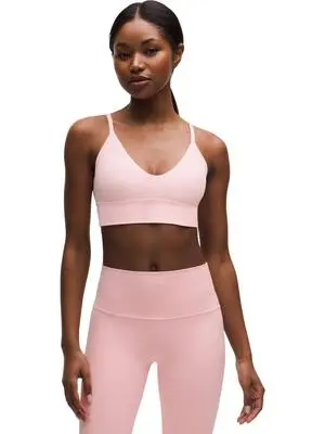 Lululemon Focuser Scoop-neck Bra Nulu - Pink Pearl