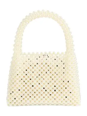 LK BENNETT LK Bennett Mini Faux Pearl Tote Black Dots