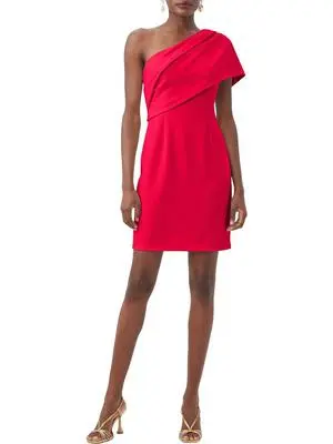 Trina Turk Makina One Shoulder Dress - Cannes Coral