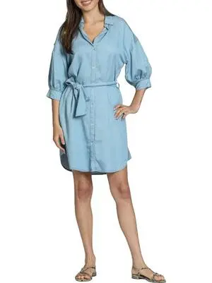 APNY Belted Shirtdress - Light Indigo