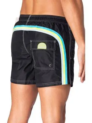 Sundek Stripe Board Shorts - Black